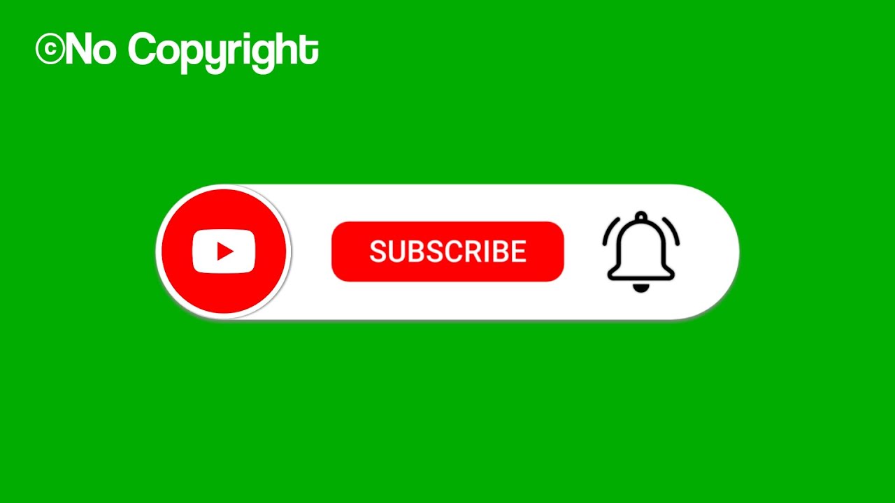 Subscribe Green Screen | Chroma key | Green Screen | Subscribe bell ...