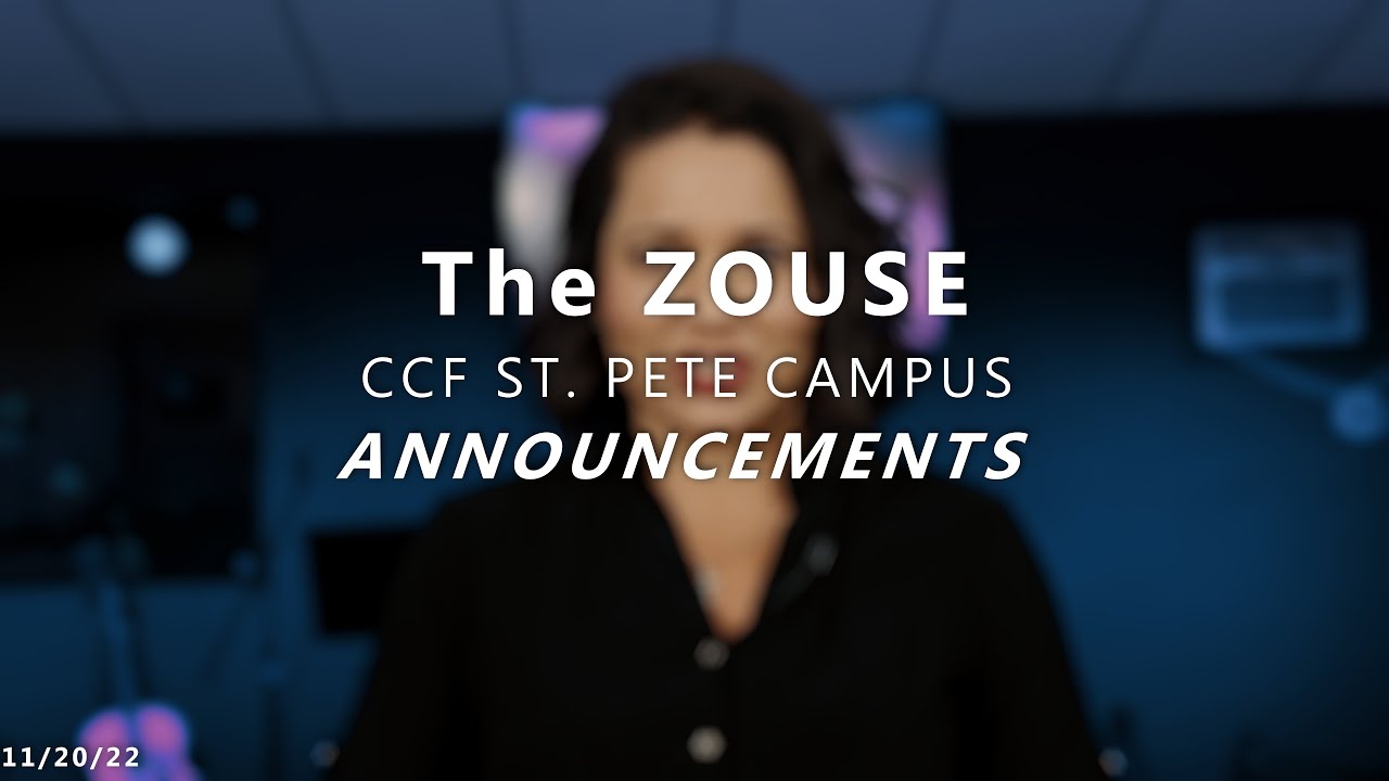 The ZOUSE (11-20-22) | CCF Announcements - YouTube