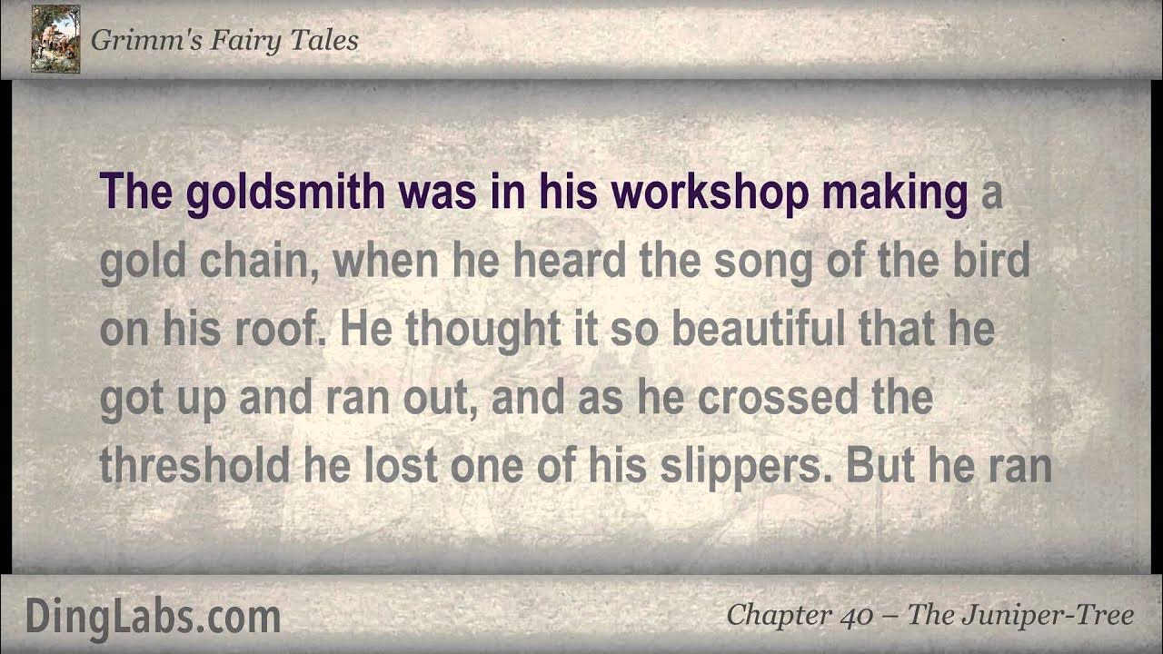 The Juniper-Tree - Grimm's Fairy Tales by the Brothers Grimm - 40 - YouTube