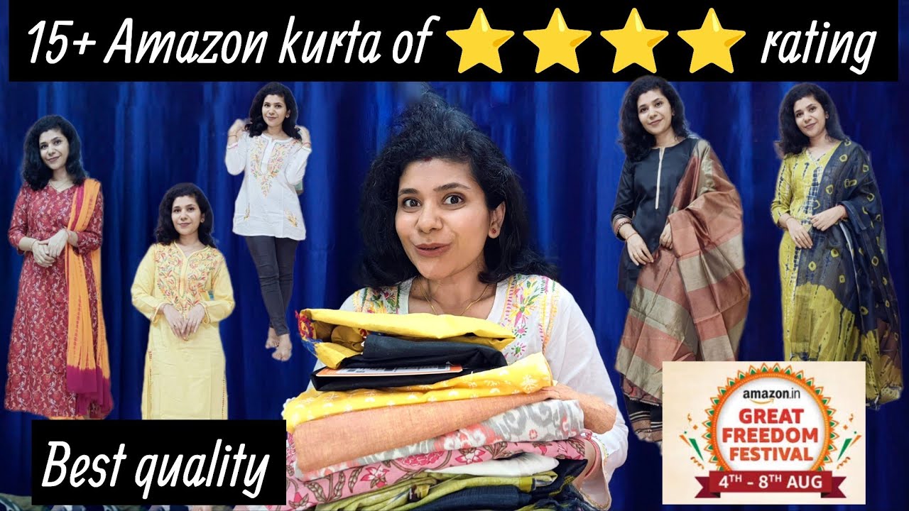 Amazon highest rating kurta sets under 700/- - YouTube