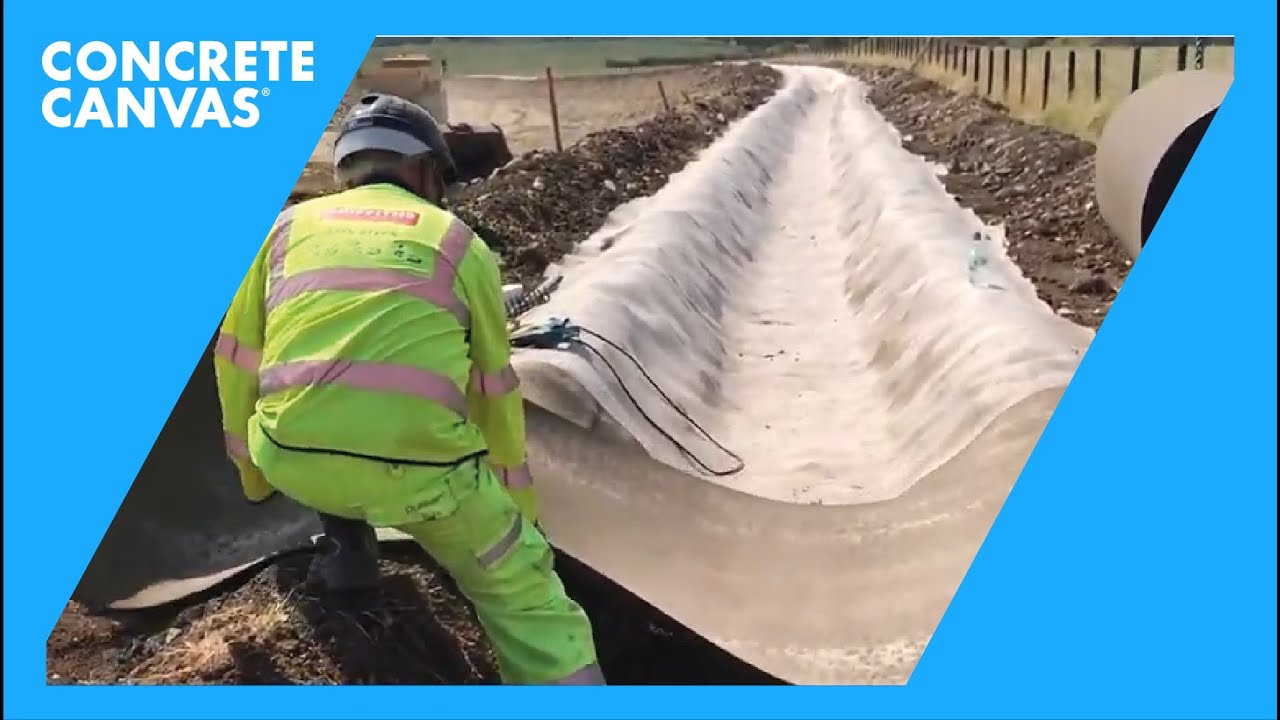 CCUK: Concrete Canvas (CC) Channel Lining - 5 Mile Lane, South Wales ...