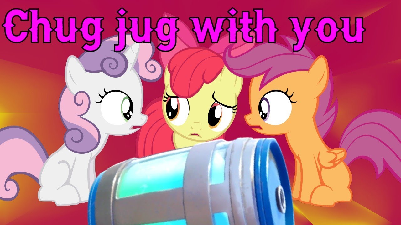 CMC SINGS CHUG JUG WITH YOU (MLP Animation - Reaction) - YouTube