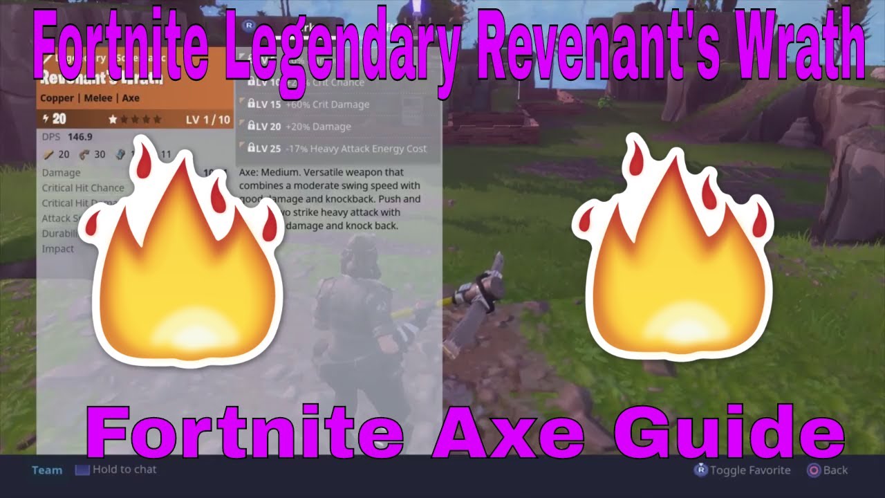 Fortnite - Legendary Weapon Revenant's Wrath | Legendary Axe Guide ...