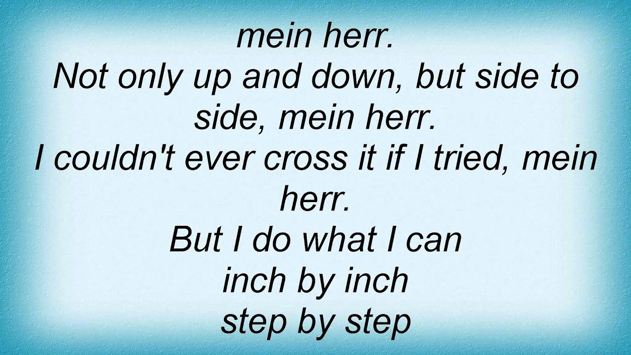 Liza Minnelli - Mein Herr Lyrics - YouTube