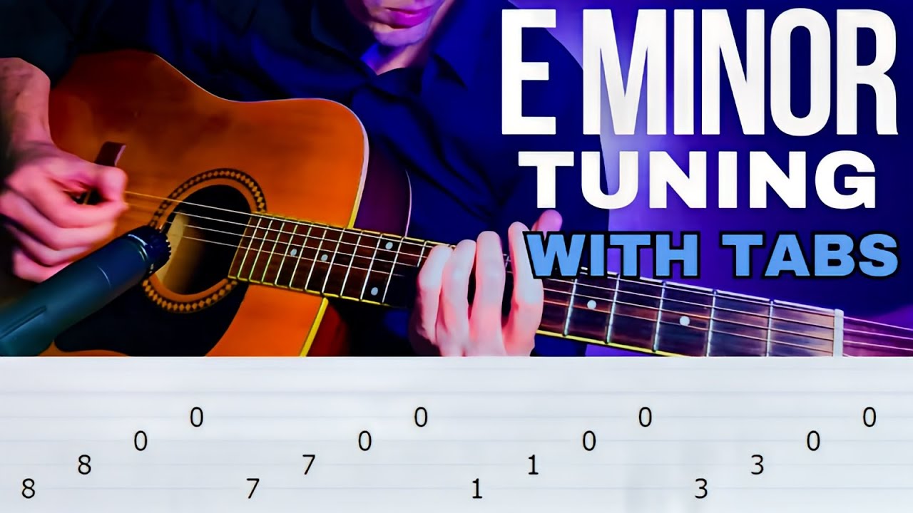 Dark, Driving Guitar in Open E Minor Tuning (With Tabs) - YouTube