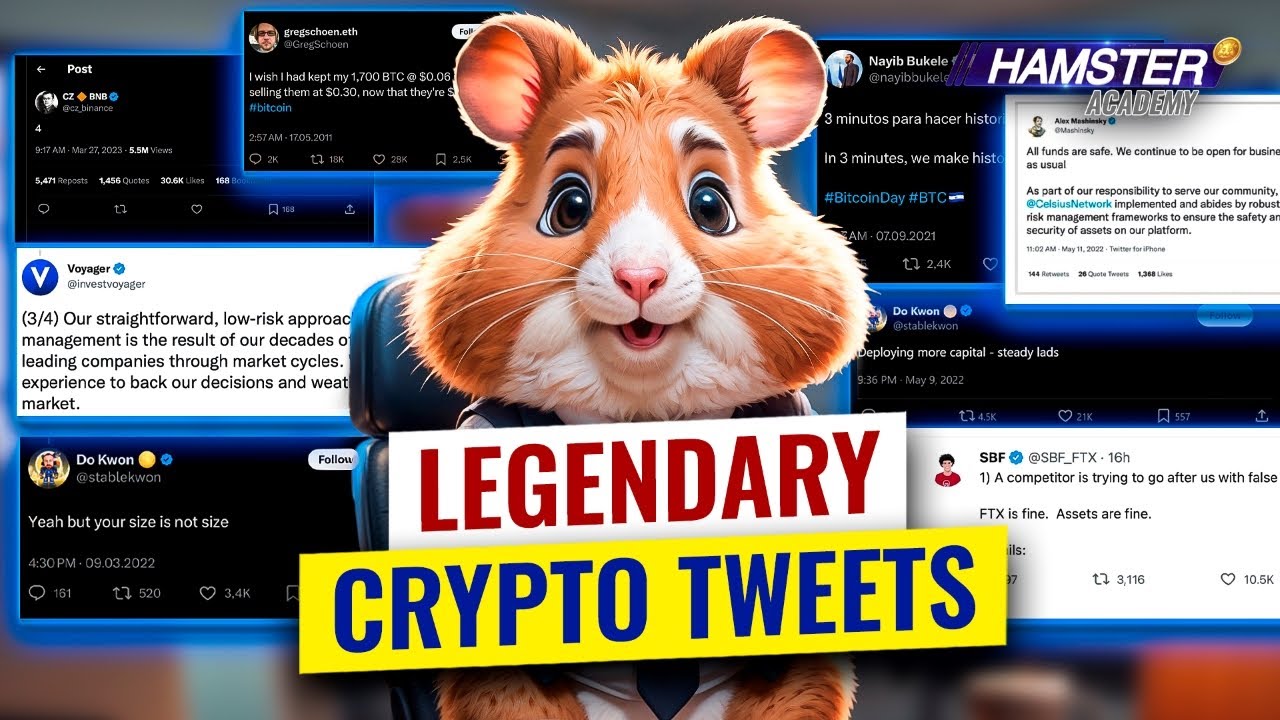 Most famous crypto tweets: The tweets that moved markets ⚡️ Hamster Academy - YouTube