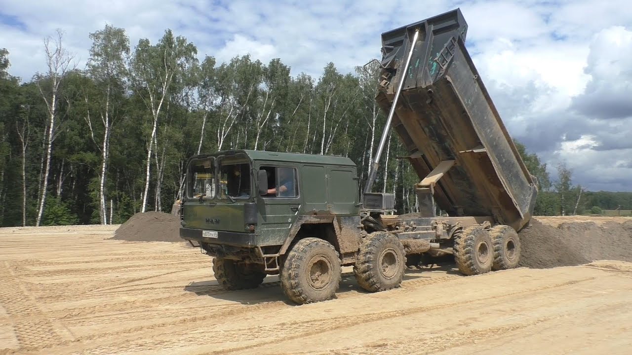 Monster custom MAN KAT 8x8 dump trucks Part 3 - YouTube