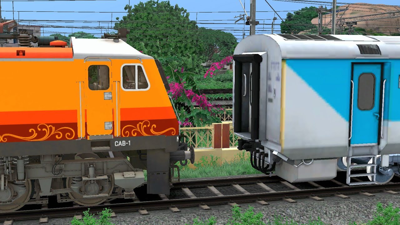 WAP HOG-7 ELECTRIC ENGINE SHUNTING ICF SATABADI EXPRESS COACHES ...