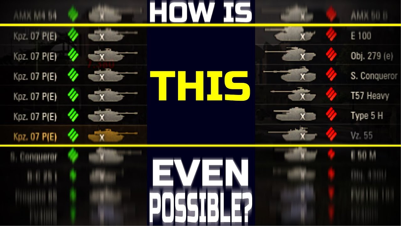 We need to talk about the World of Tanks match maker... | World of ...