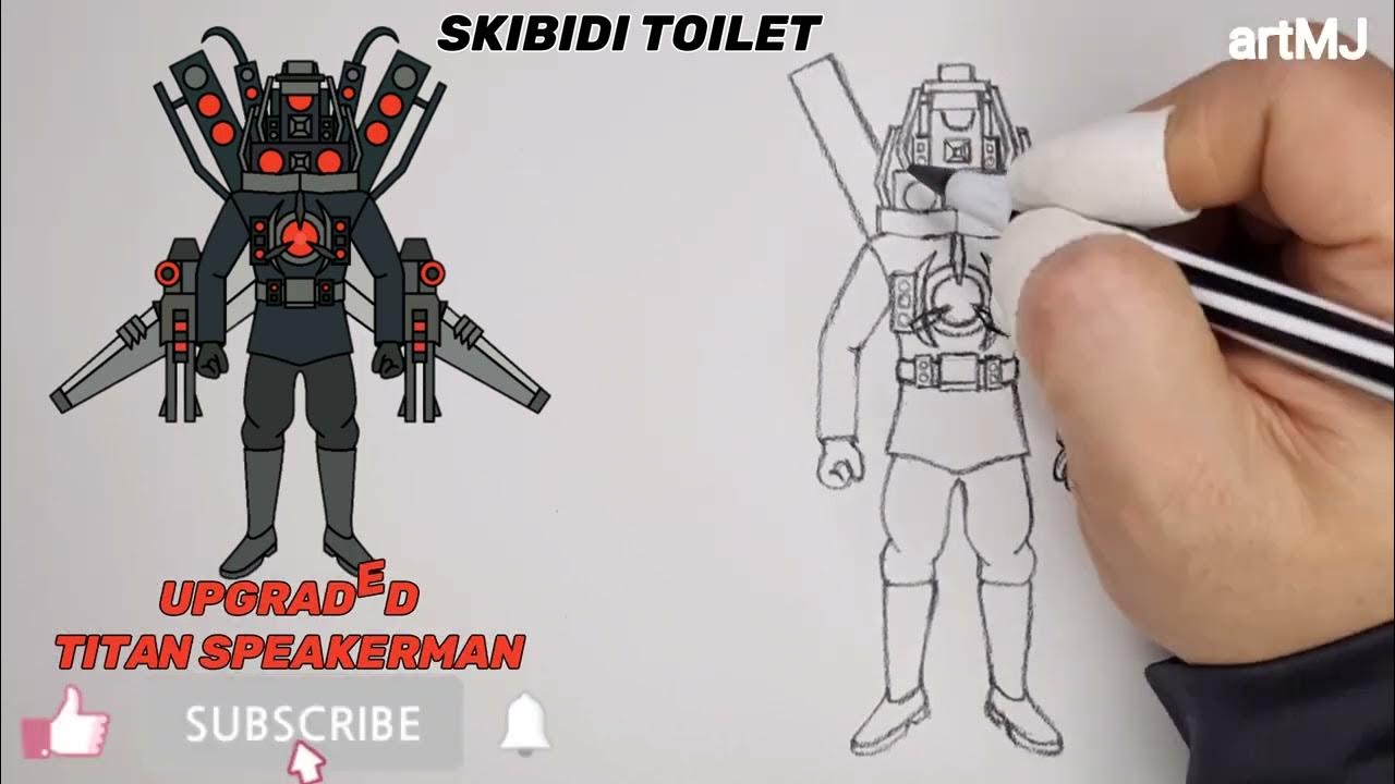 업그레이드된 타이탄 스피커맨 그려주세요 | HOW TO DRAW TITAN SPEAKERMAN UPGRADED Skibidi Toilet #업그레이드된_타이탄_스피커맨 ...