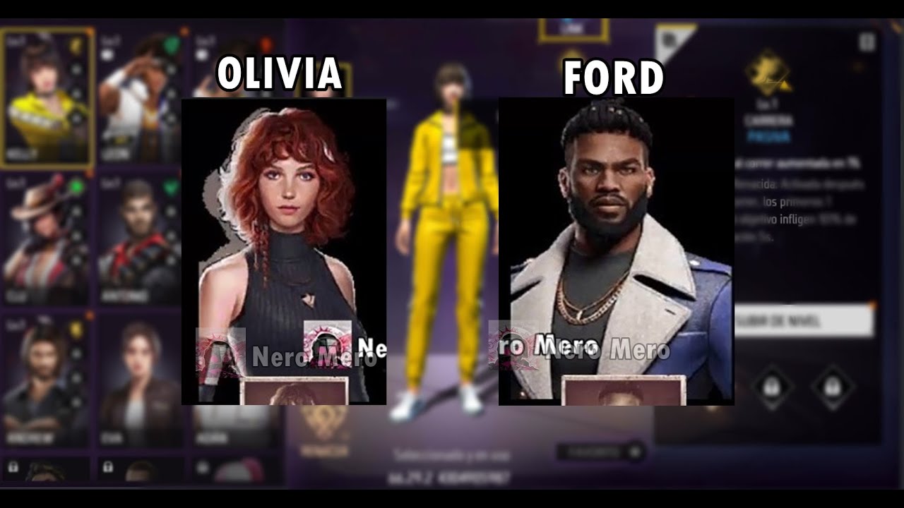Nuevos Personajes Renacidos en Free Fire ? o solo cambio de diseño fORD ...