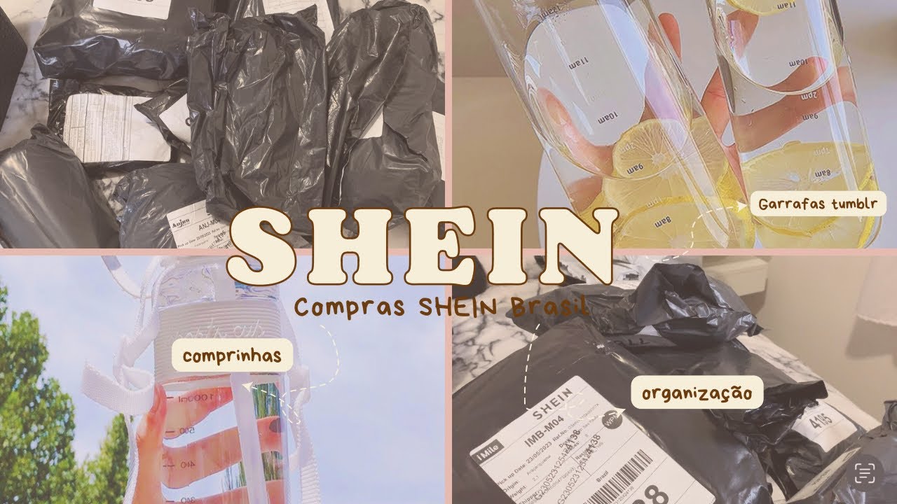 Compras na SHEIN Brasil Unboxing Muita coisa 😱 comprinhas para revender ...