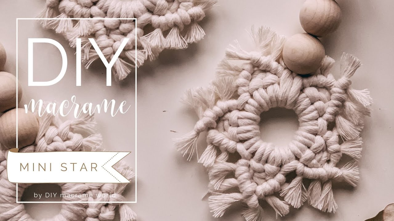 EN_Macrame Star by DIY MACRAME WORLD - YouTube