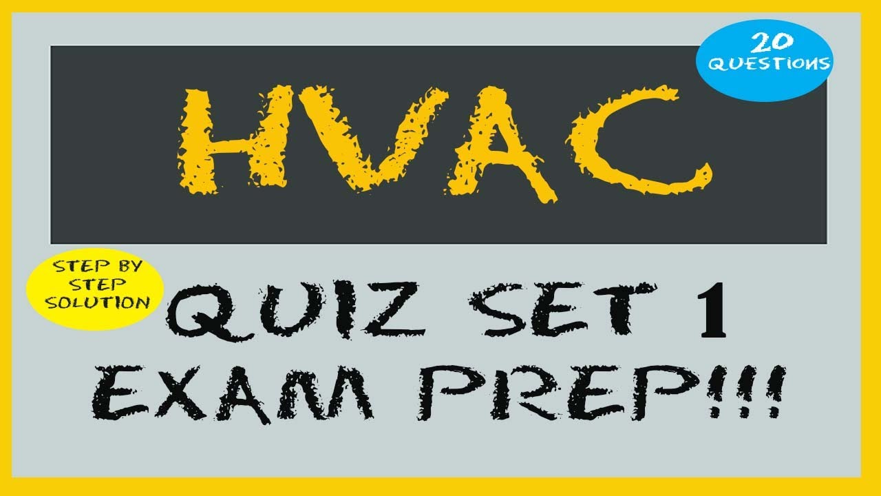 HVAC EXAM QUIZ Practice Questions - YouTube