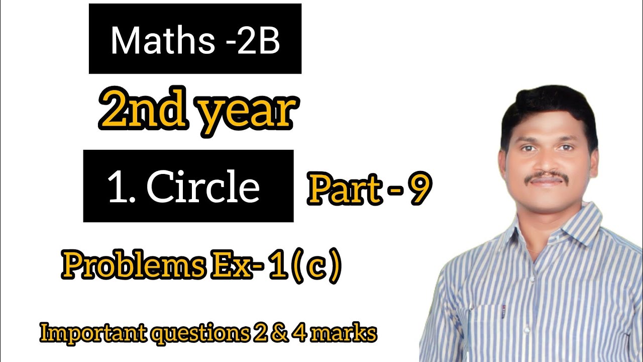 Inter 2nd Year Maths 2B 1 circles Ex 1 c important 4 Marks Questions inter-2nd-year-maths-2b-1-circles-ex-1-c-important-4-marks-questions