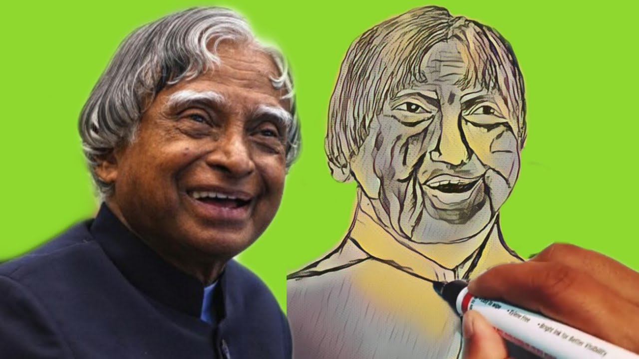 #kalamsir# DRAPJAbdulkalam# art .How to draw Dr APJ Abdul Kalam.kalam ...