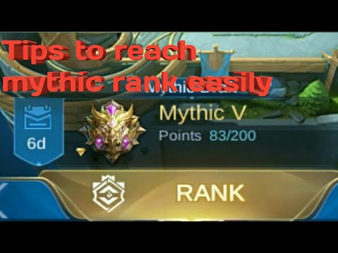Tips how to reach mythic rank easily - YouTube