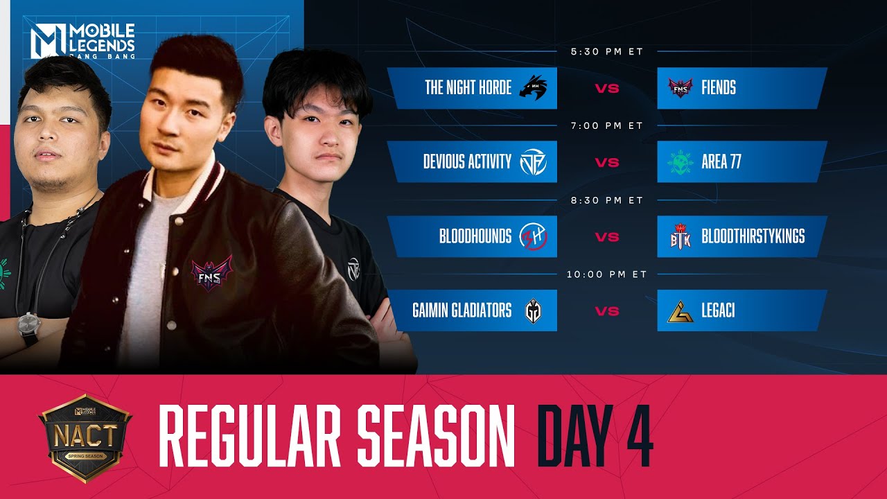 2024 NACT Spring Regular Season Day 4 | Mobile Legends: Bang Bang - YouTube
