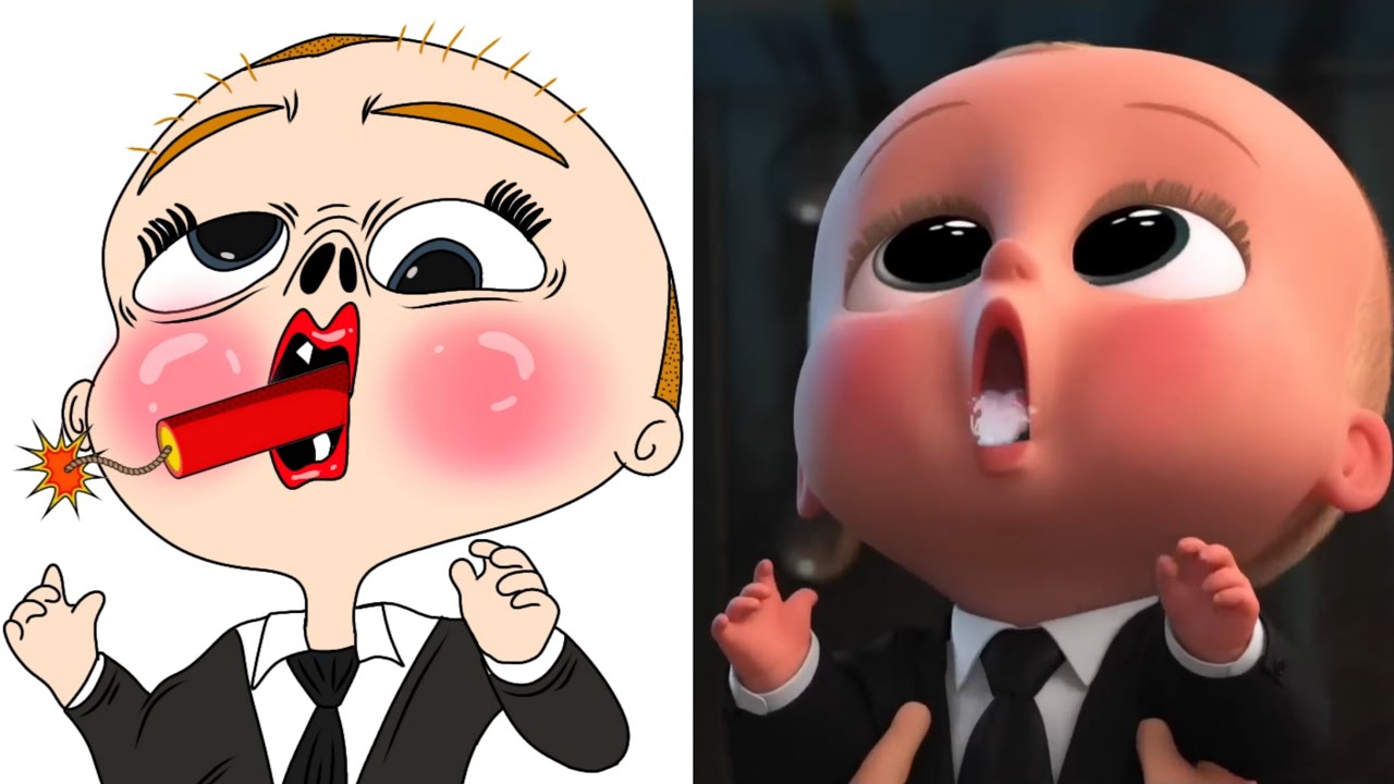 The Boss Baby - Saving Puppies and Parents Funny Drawing Meme Video 🤣 ...
