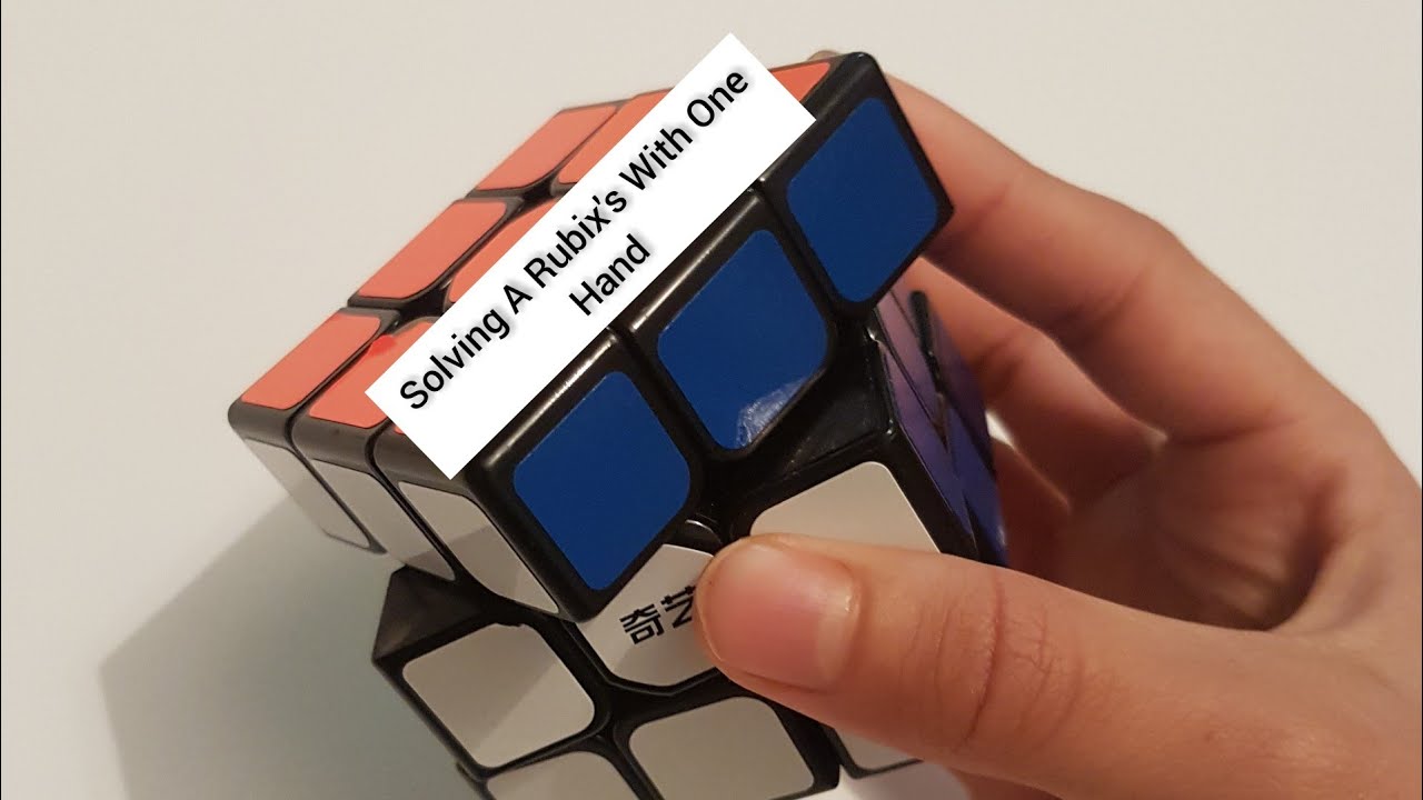 Solving A Rubix's Cube Under 20sec With One Hand! #shorts - YouTube