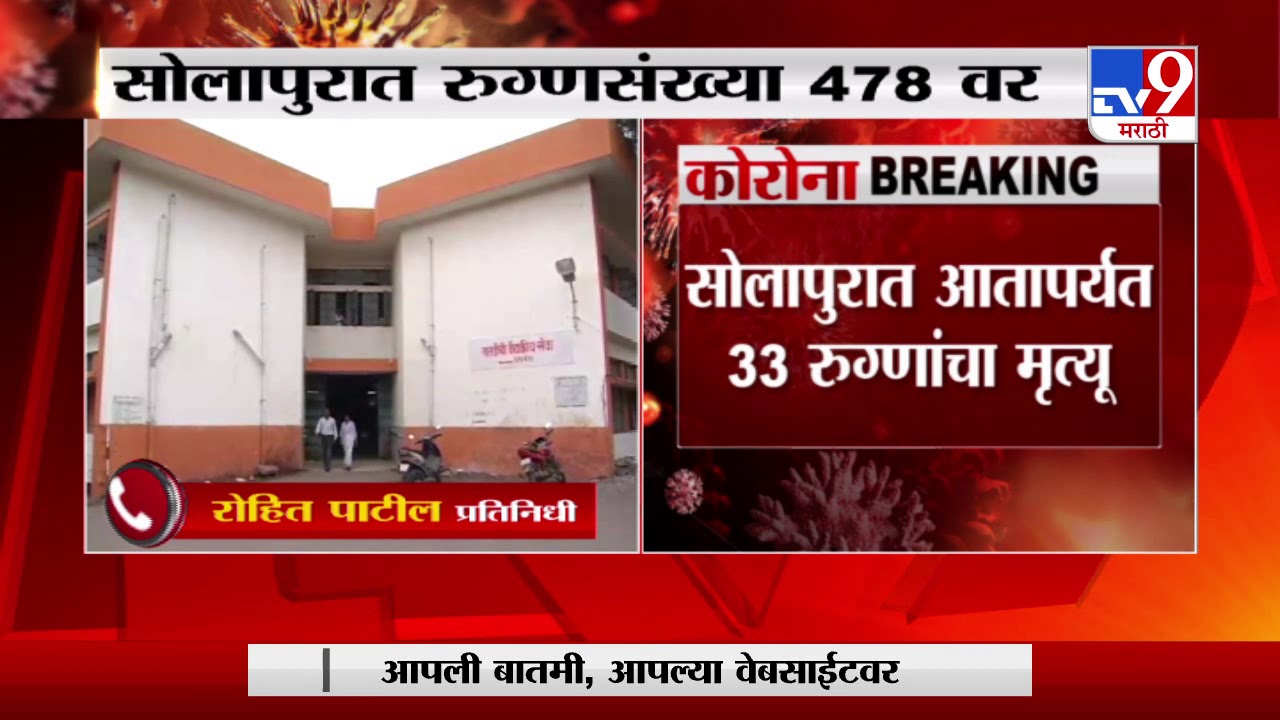 Solapur Corona Update | सोलापुरात आज कोरोनाचे 8 नवे रुग्ण-TV9 - YouTube