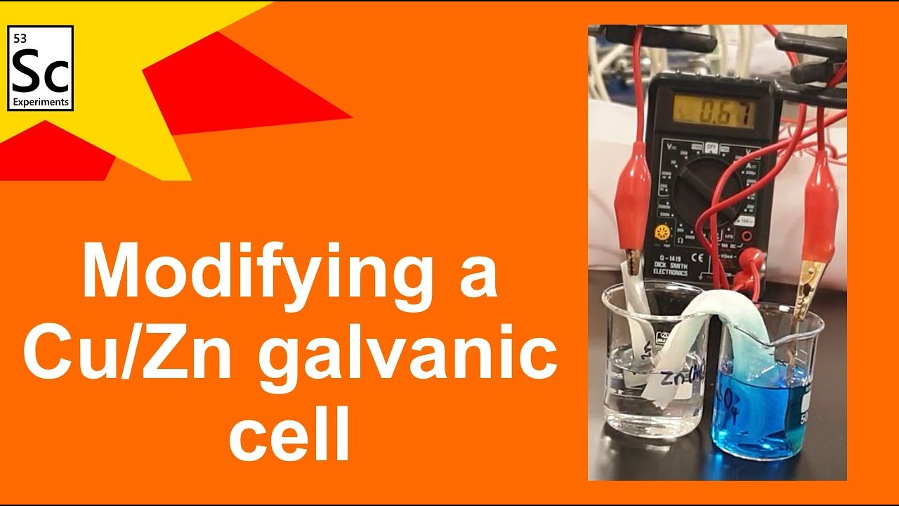 Modifying a Cu/Zn galvanic cell | CHEMISTRY EXPERIMENTS | - YouTube
