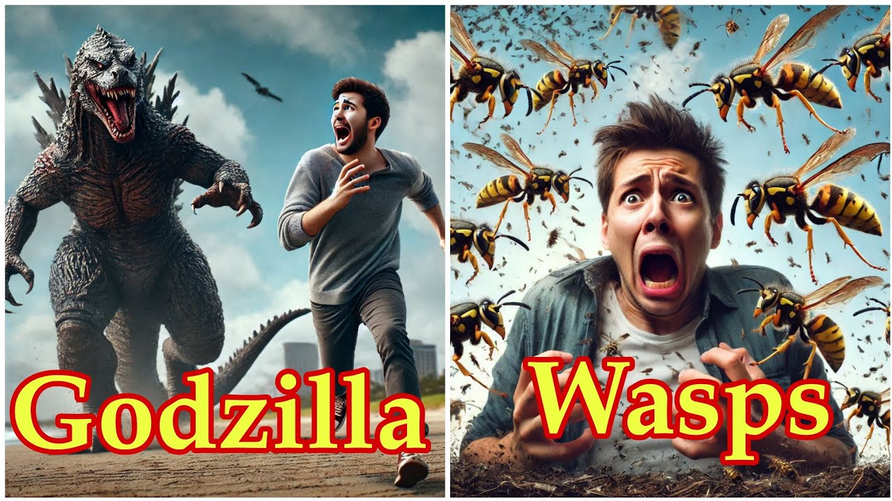 How to Escape from Godzilla and Wasps ? which way do you think is best ...