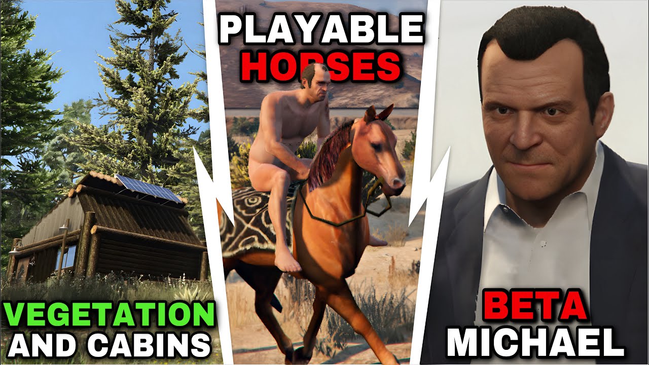 I INSTALLED THE CUT CONTENT of GTA 5 - BETA VS RELEASE - YouTube