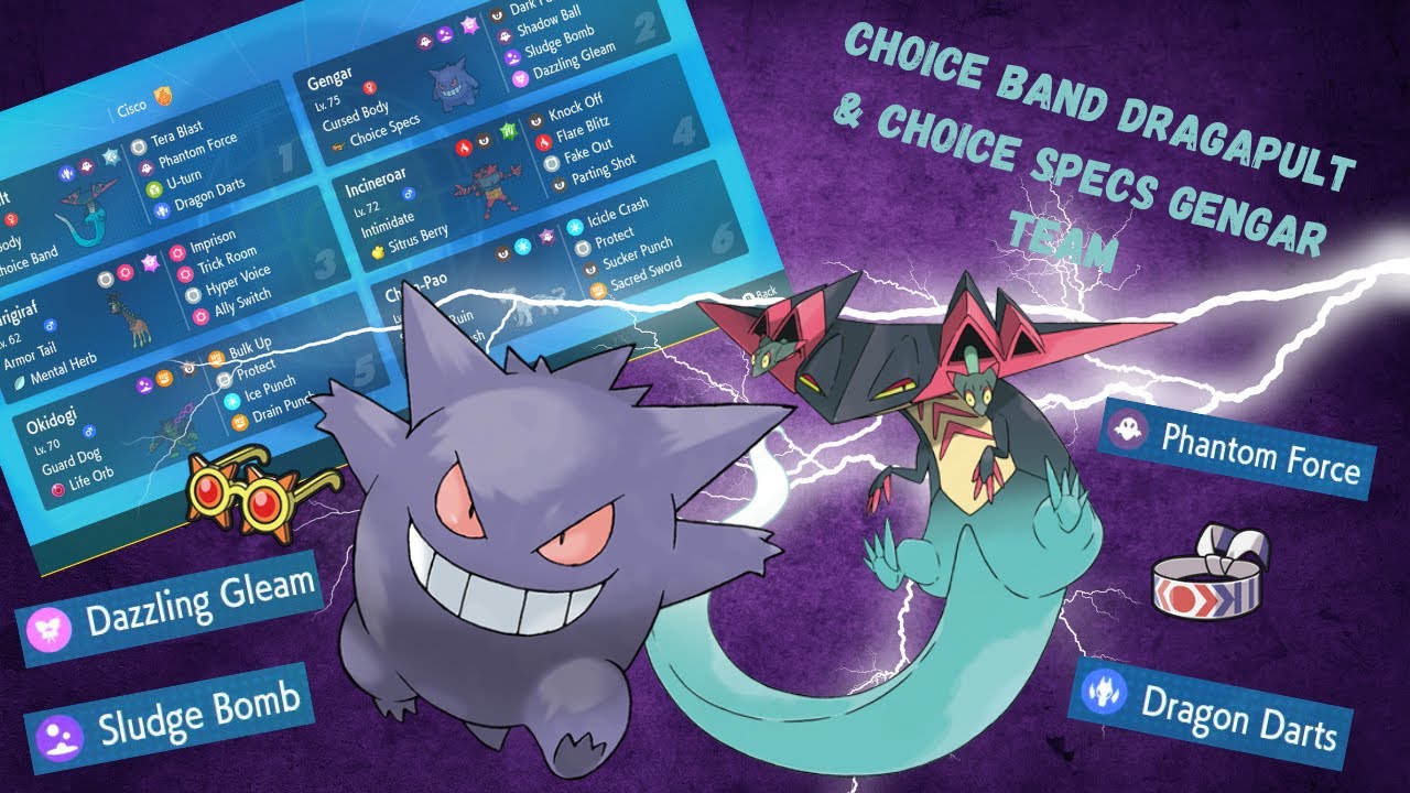 CHOICE BAND DRAGAPULT & CHOICE SPECS GENGAR PACK A PUNCH - Pokemon ...