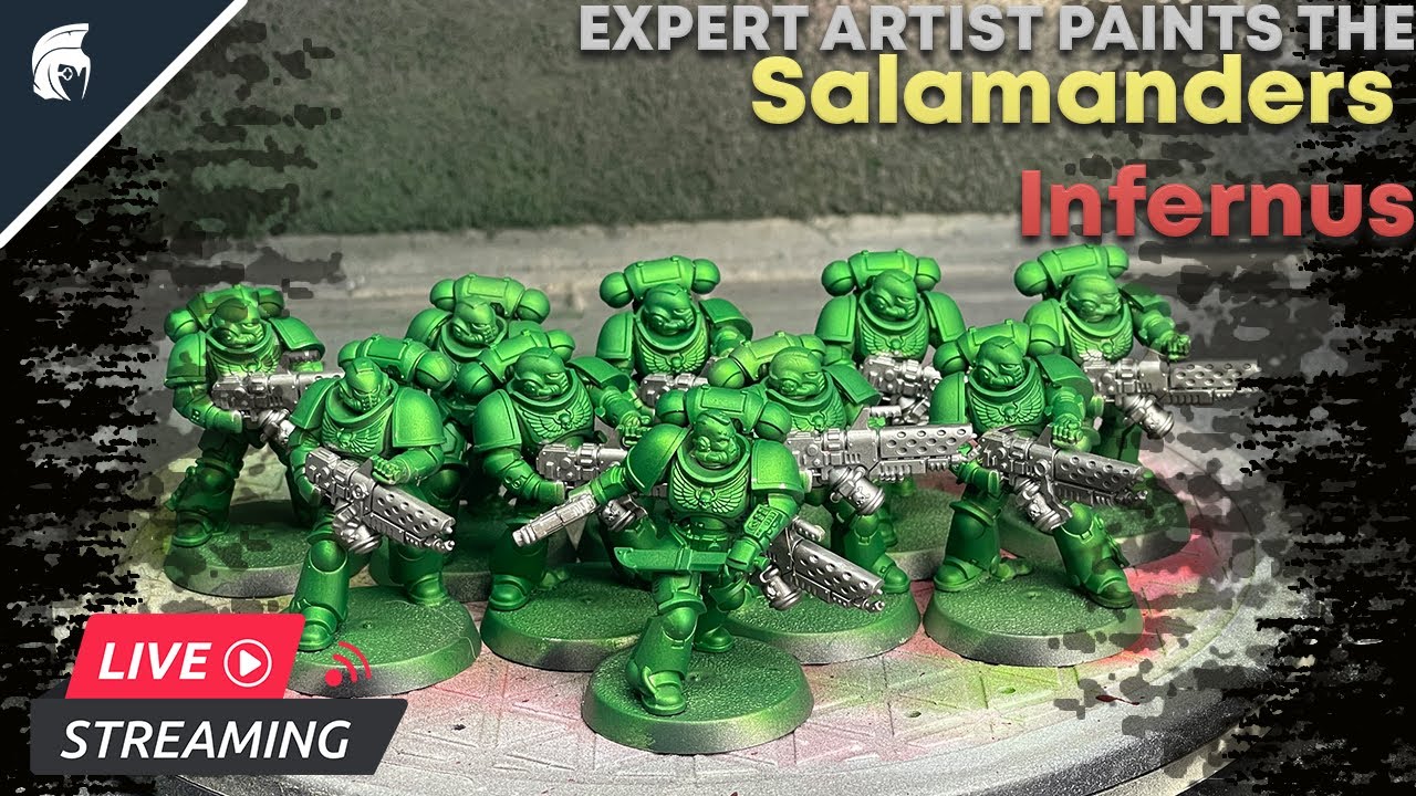 Bring the Heat!🔥🔥 Painting Salamander Infernus Squad🎨🔥 Candied Green ...