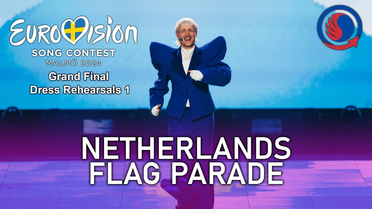 Eurovision 2024 | Grand Final 1st Dress Rehearsals | Joost Flag Parade ...
