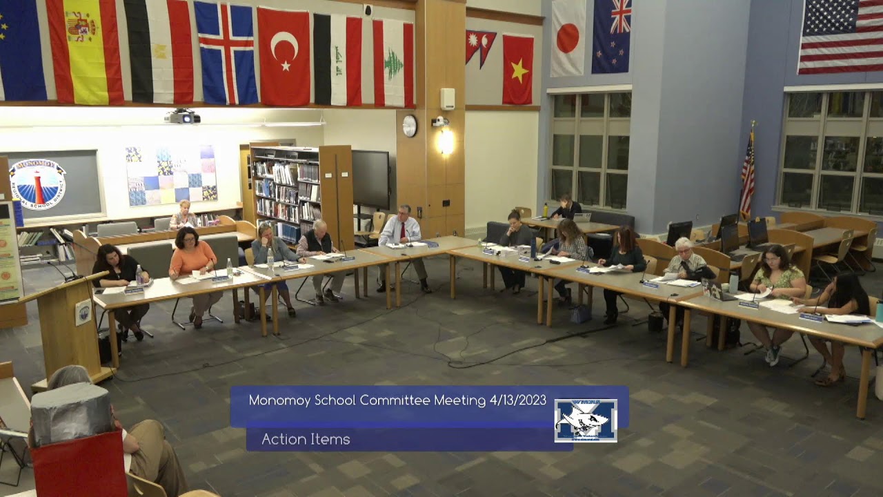 Monomoy Regional School District Committee Meeting 4/13/2023 - YouTube