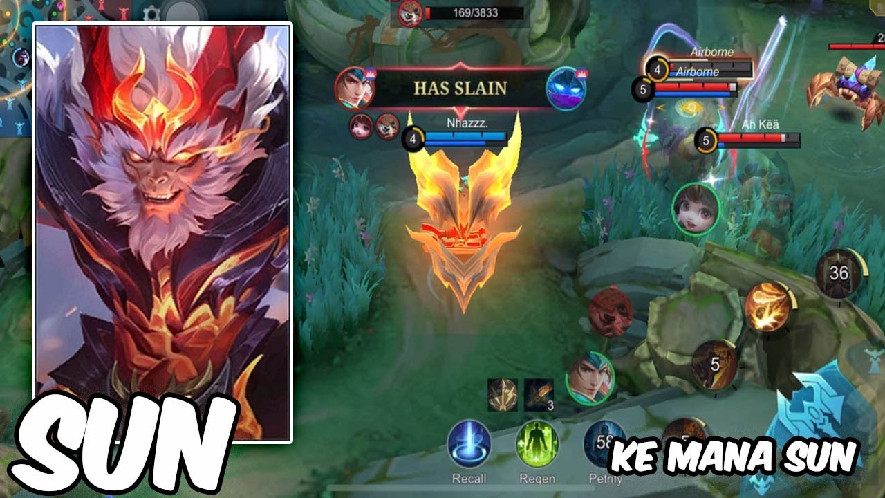 SUN EPIC COMEBACK CHOCOLATE GAMEPLAY SOLOS RANK MOBILE LEGEND | PHANXT ...