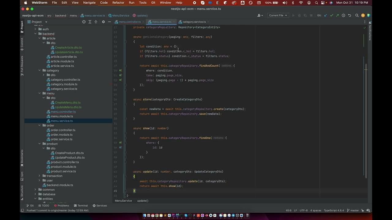 #15 Seri API Nodejs nestjs - API Menu, Article Backend - 123code.net - YouTube