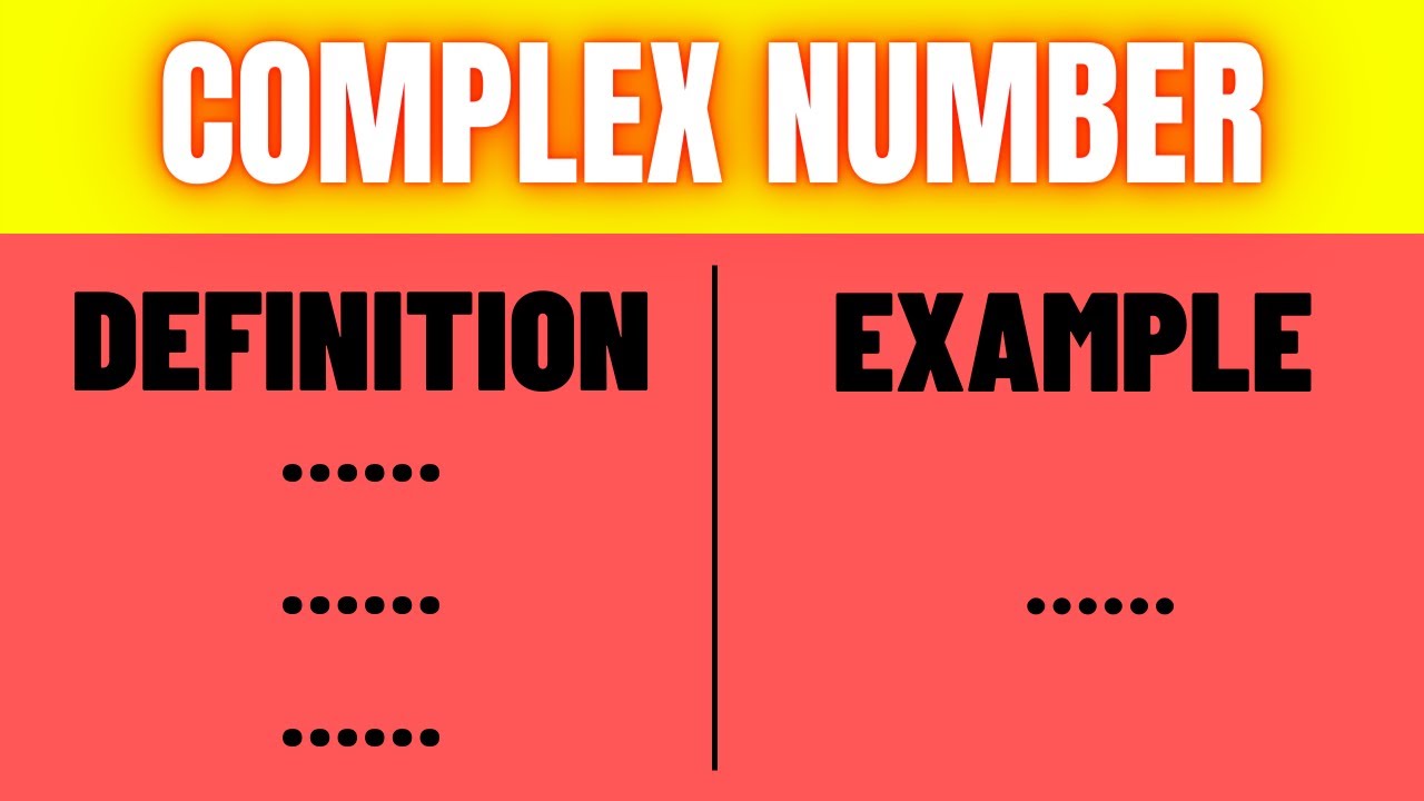 Complex number | definition + example #maths #complexnumbers # ...