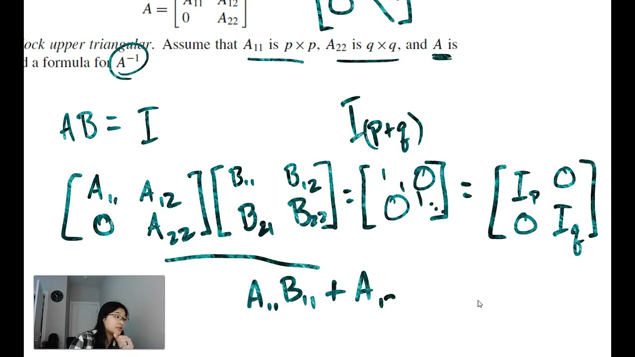 Linear Algebra Lay Section 2.4 Partitioned Matrices - YouTube