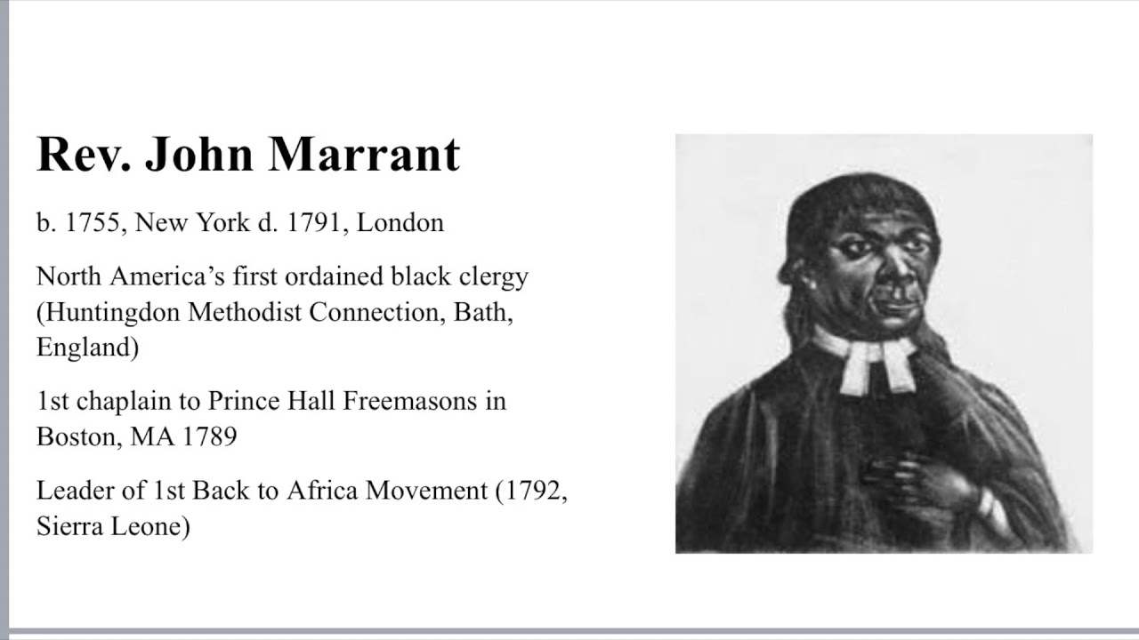 John Marrant and the Black Freedom Struggle - YouTube