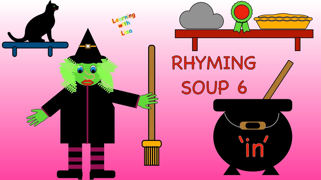 Phonics phase 1: Halloween rhyming soup activity | 'in' word family ...