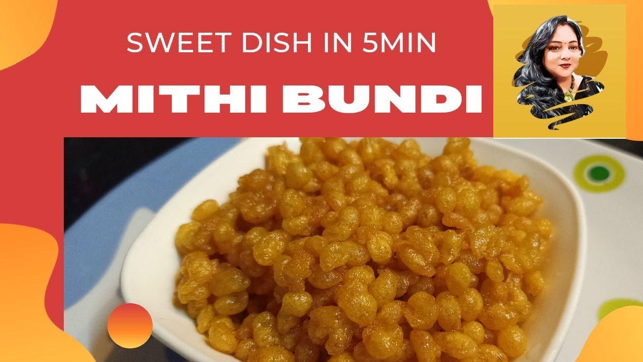 sweet dish in 5 minutes with bundi ||BAGHELI SWAAD|| - YouTube