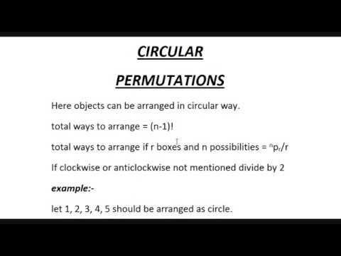 Circular permutations - YouTube