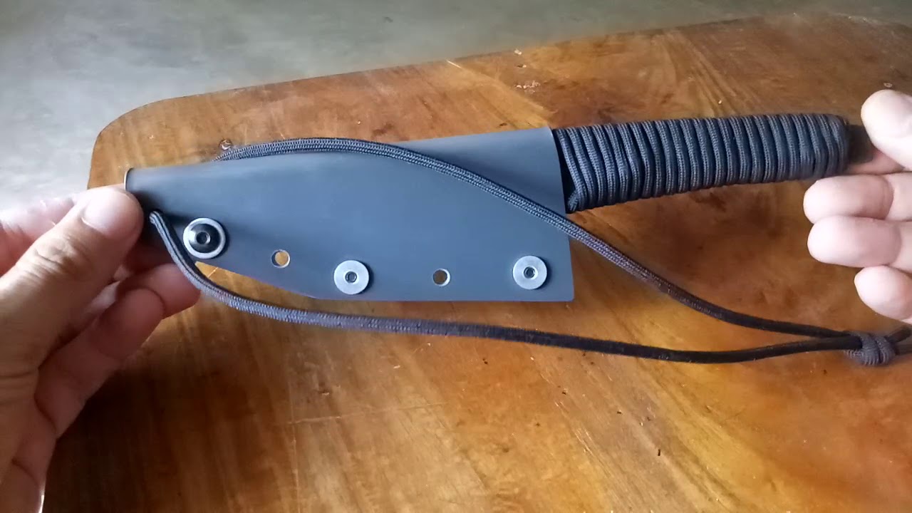 Knife sheath from PVC pipe - YouTube