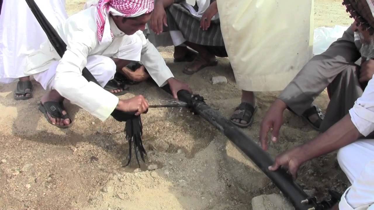 Al Baydha Drip Irrigation first installation - YouTube