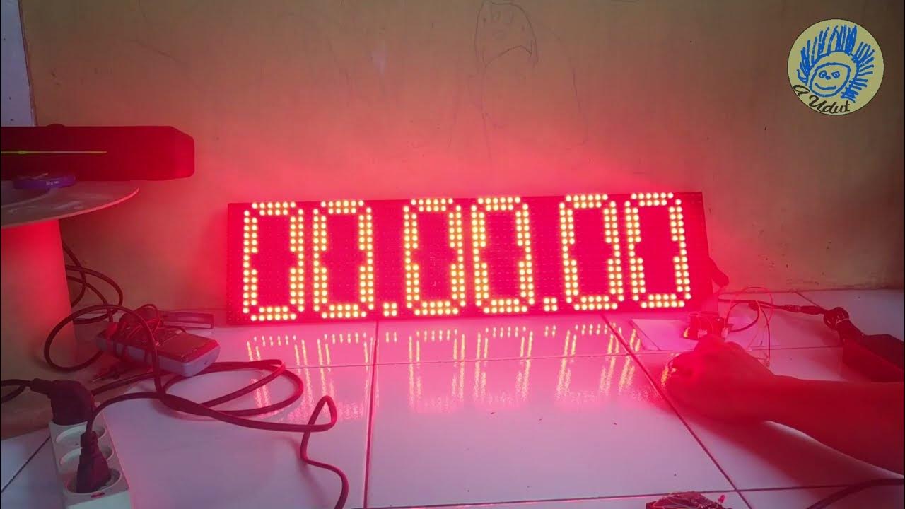 Stopwatch P10 Arduino - YouTube