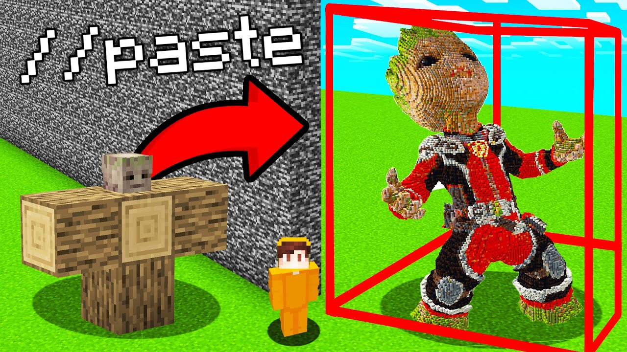 I CHEATED With //PASTE in a GROOT Build Challenge! - YouTube