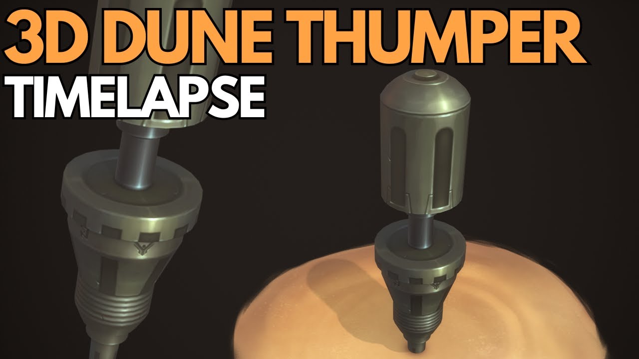 Stylized Dune Thumper - Timelapse - YouTube
