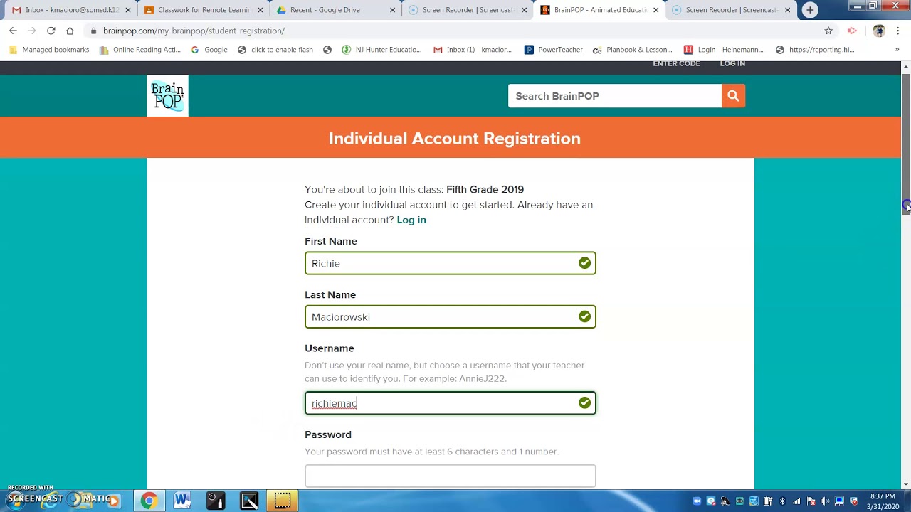 How to create your own Brainpop account - YouTube