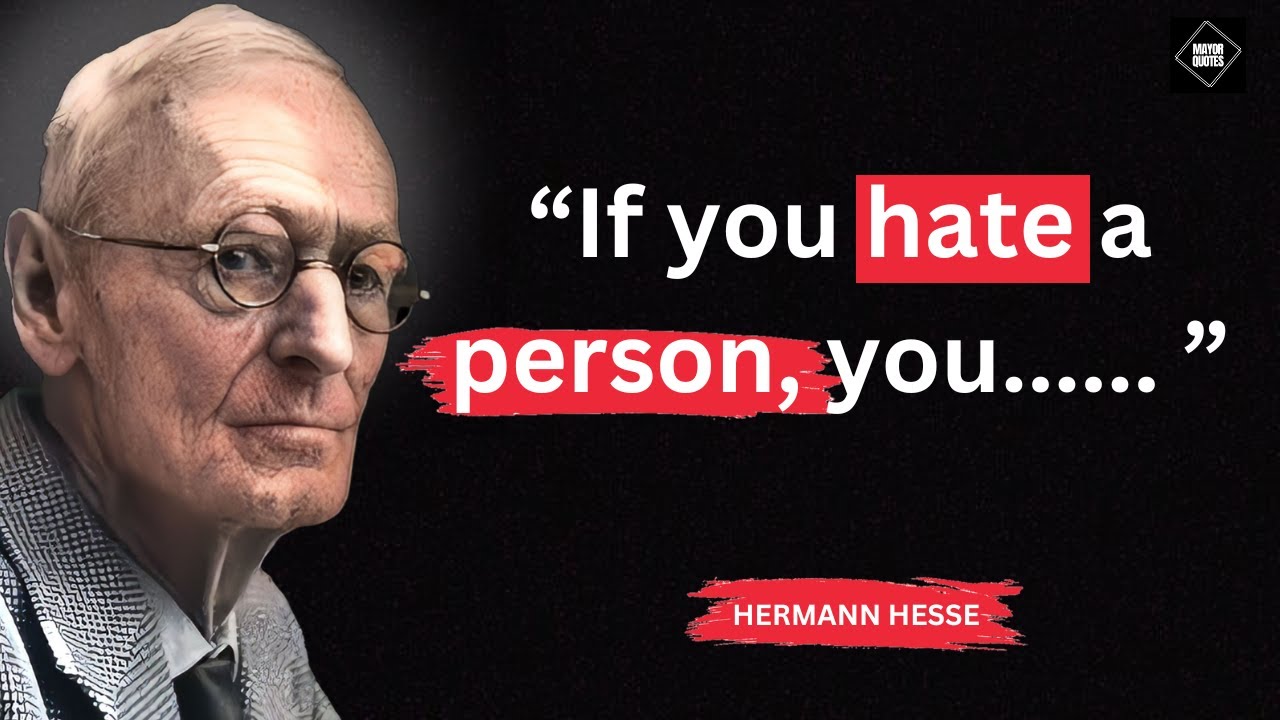 Hermann Hesse's Life Lessons you should know Before you Get Old - YouTube