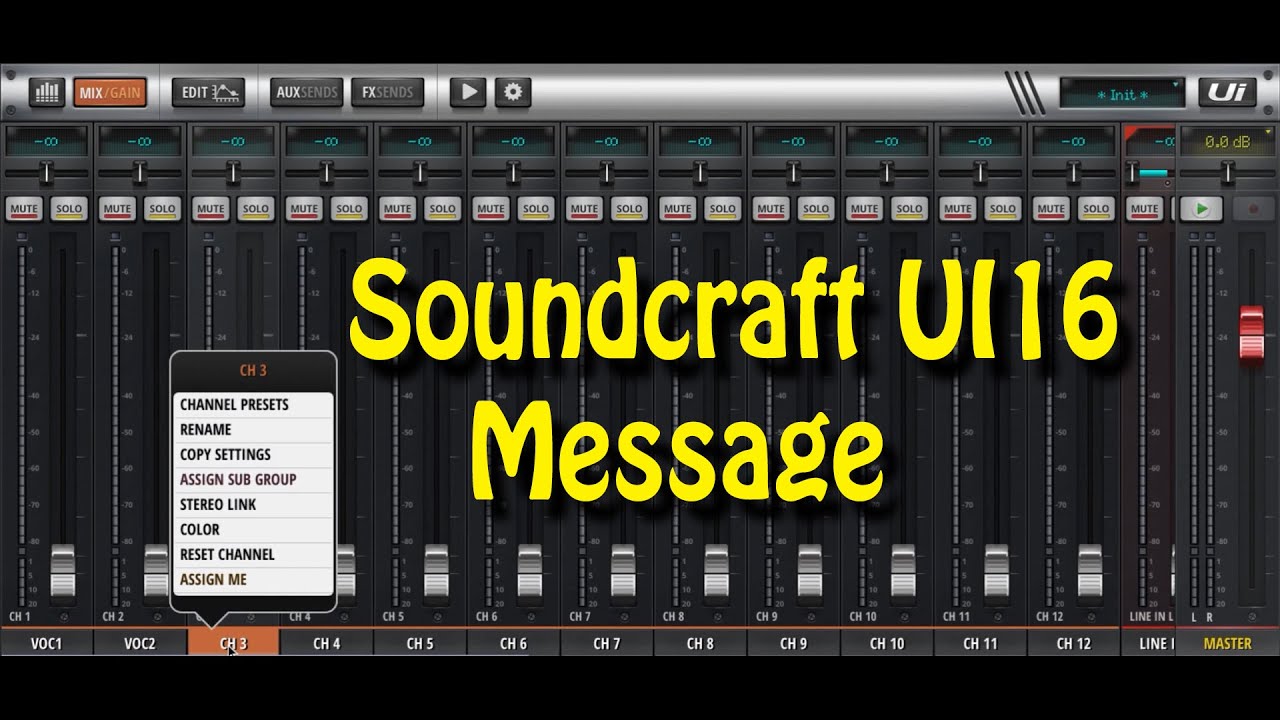 Soundcraft UI16 Videos Moving! - YouTube