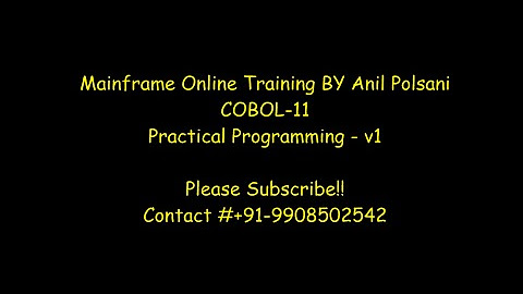 Mainframe COBOL For Beginners - Practical Programming For Beginners ...