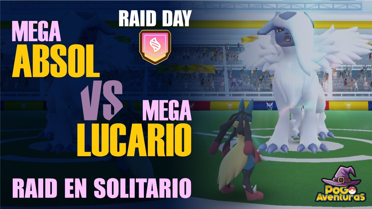 MEGA ABSOL VS MEGA LUCARIO * RAID SOLO * - YouTube